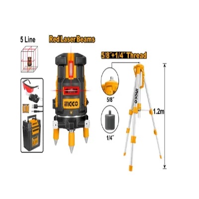Ingco Self-Leveling Red Laser Level 30m with Cross Lock – HLL306505 ...
